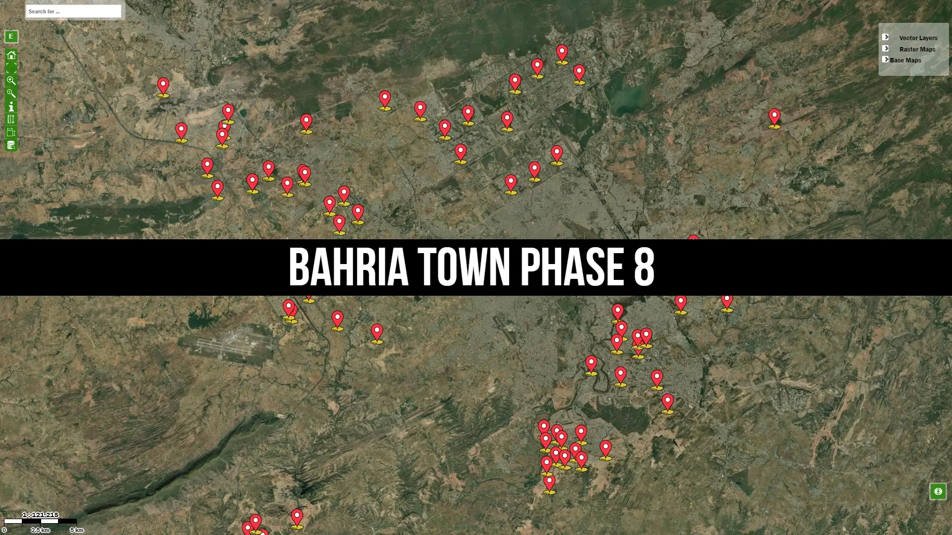 Bahria Town Phase 8 Rawalpindi Map | Plotsmap