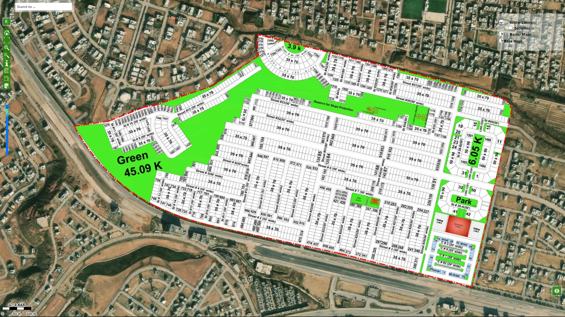Bahria Town Phase 8 Sector E Rawalpindi Map | Plotsmap