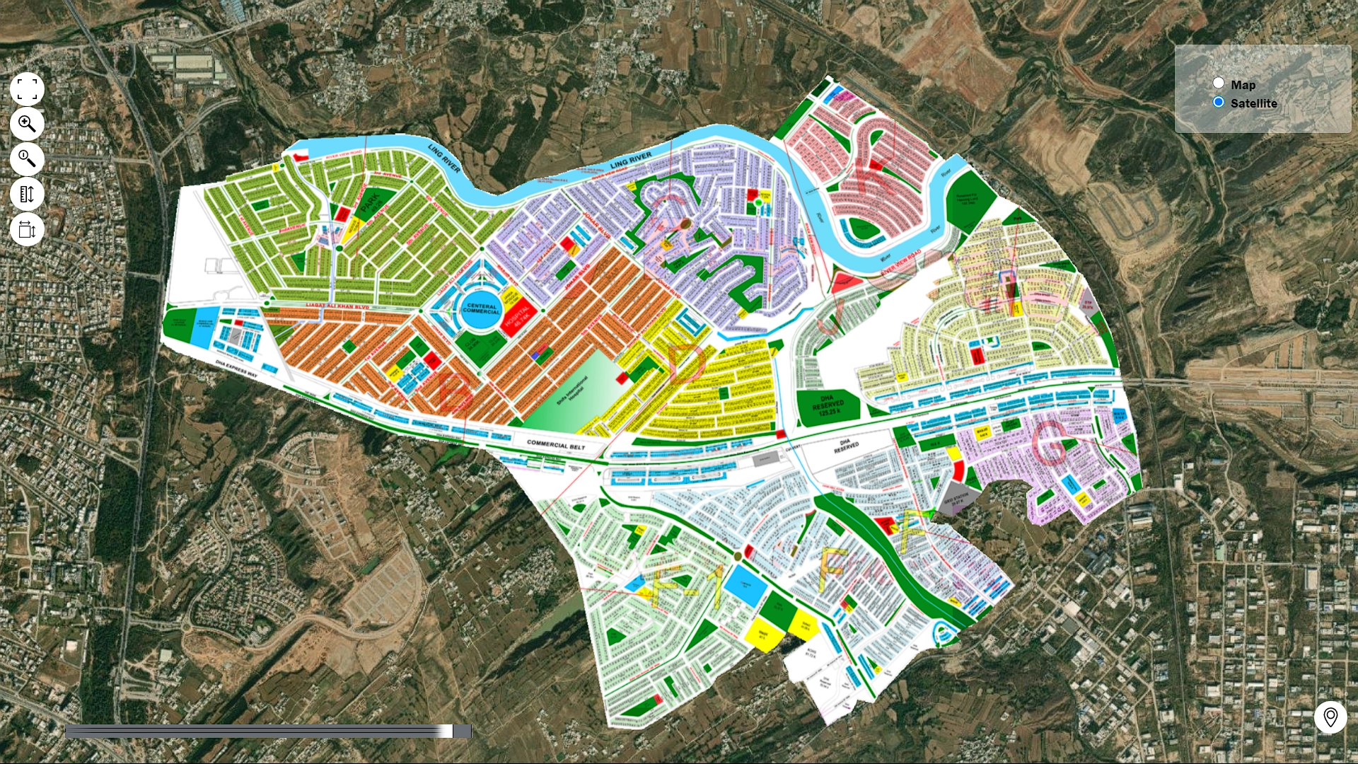 DHA Phase 5 Islamabad Map | Plotsmap